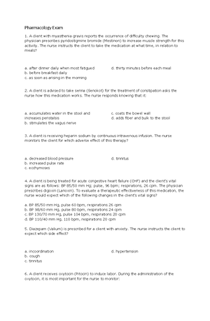 634831559 Pharmacology Module Answers Quizzes AND TEST BANK 1 docx ...