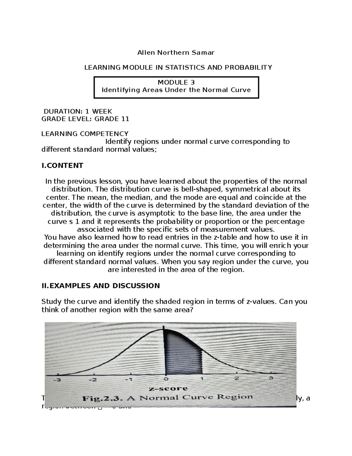 Stat M3-4 (2- weeks) - for learning - Allen Northern Samar LEARNING ...