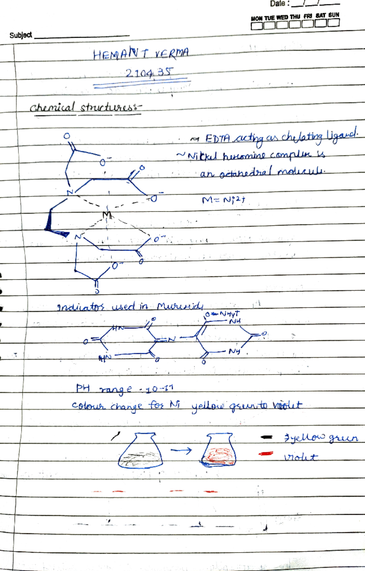 Chm lab report 9 - Udhdjd - Date. MON TUE WED THU FRI SAT SUN OOOOOO ...