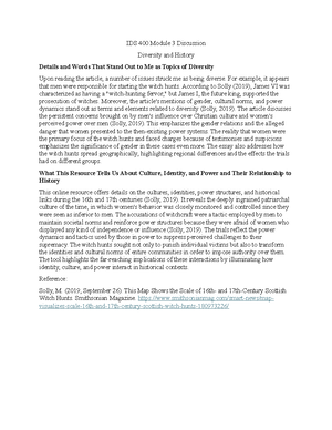 IDS 400 Module One Activity - Module One Activity: Lens Exploration ...