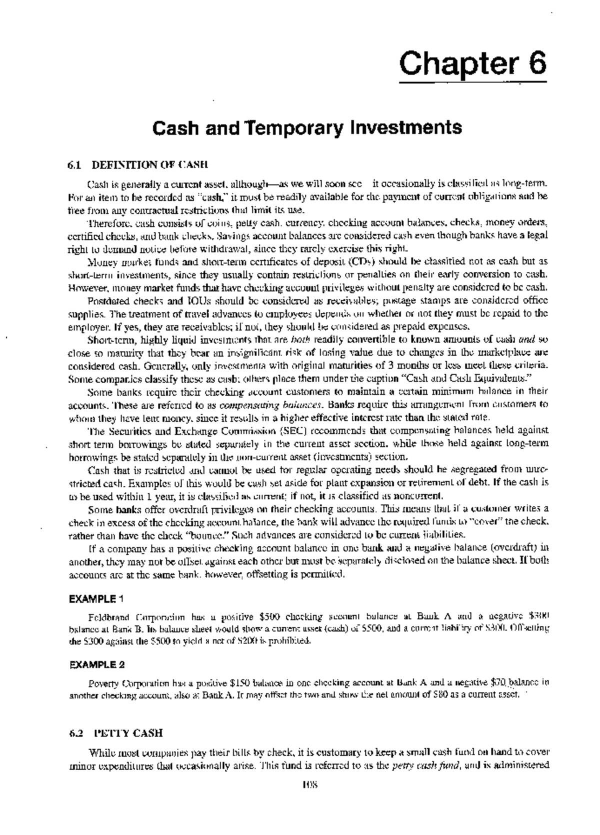 Chapter 7-CASH AND Temporary Investments - Management Accounting - Studocu