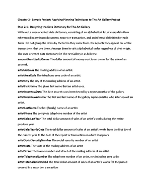 Chapter 4 Sample Project Read me first - CS 623 - Studocu