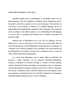 Code Switching Defined - Course Title: Code Switching Defined ...