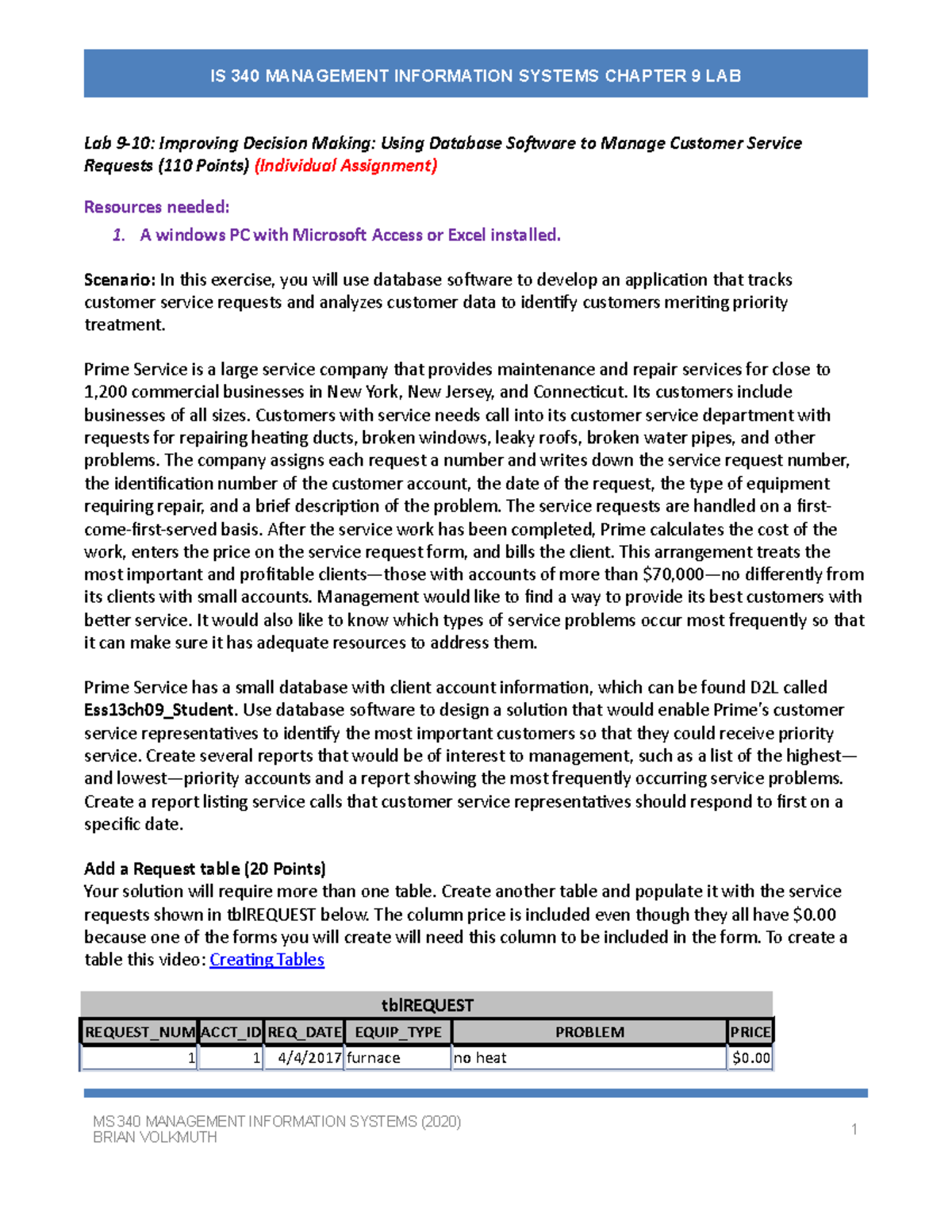 Chapter 9 Lab - lab assignment - Lab 9-10: Improving Decision Making ...