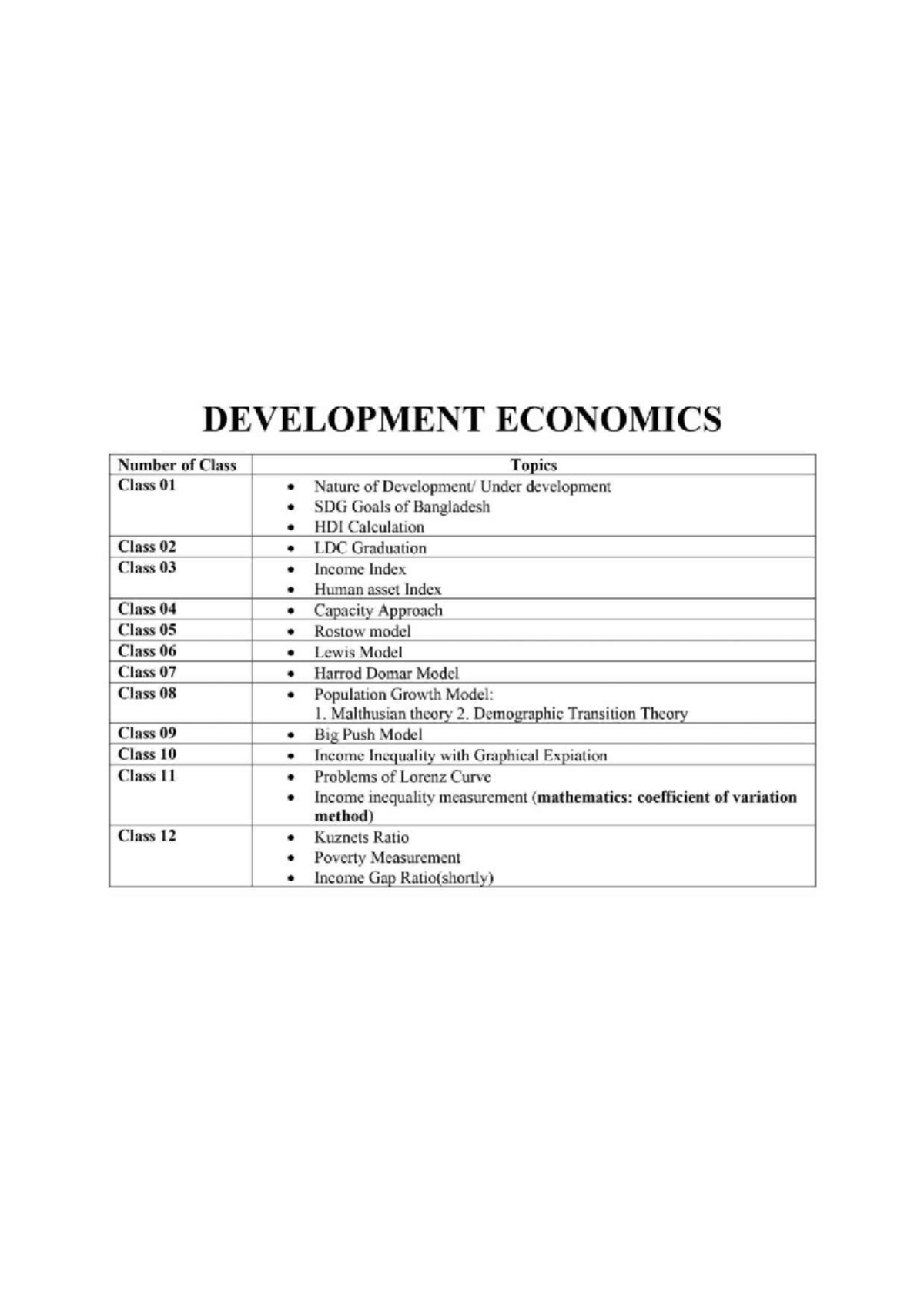 Course Outline - Insights from the Lewis model include: Labor ...