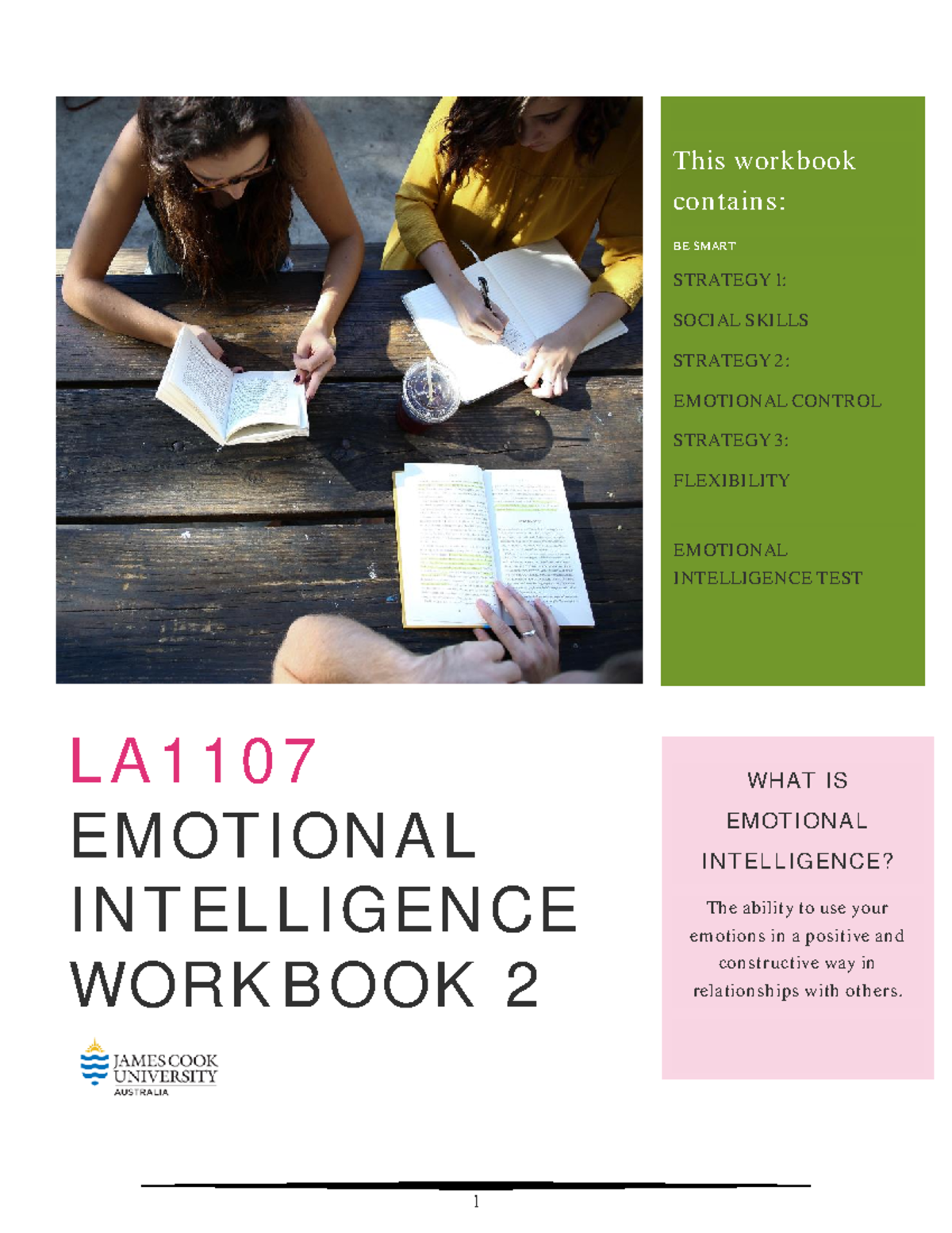 EI Workbook 2 Rev - Workshop Book 2 Rev - This workbook contains: BE ...