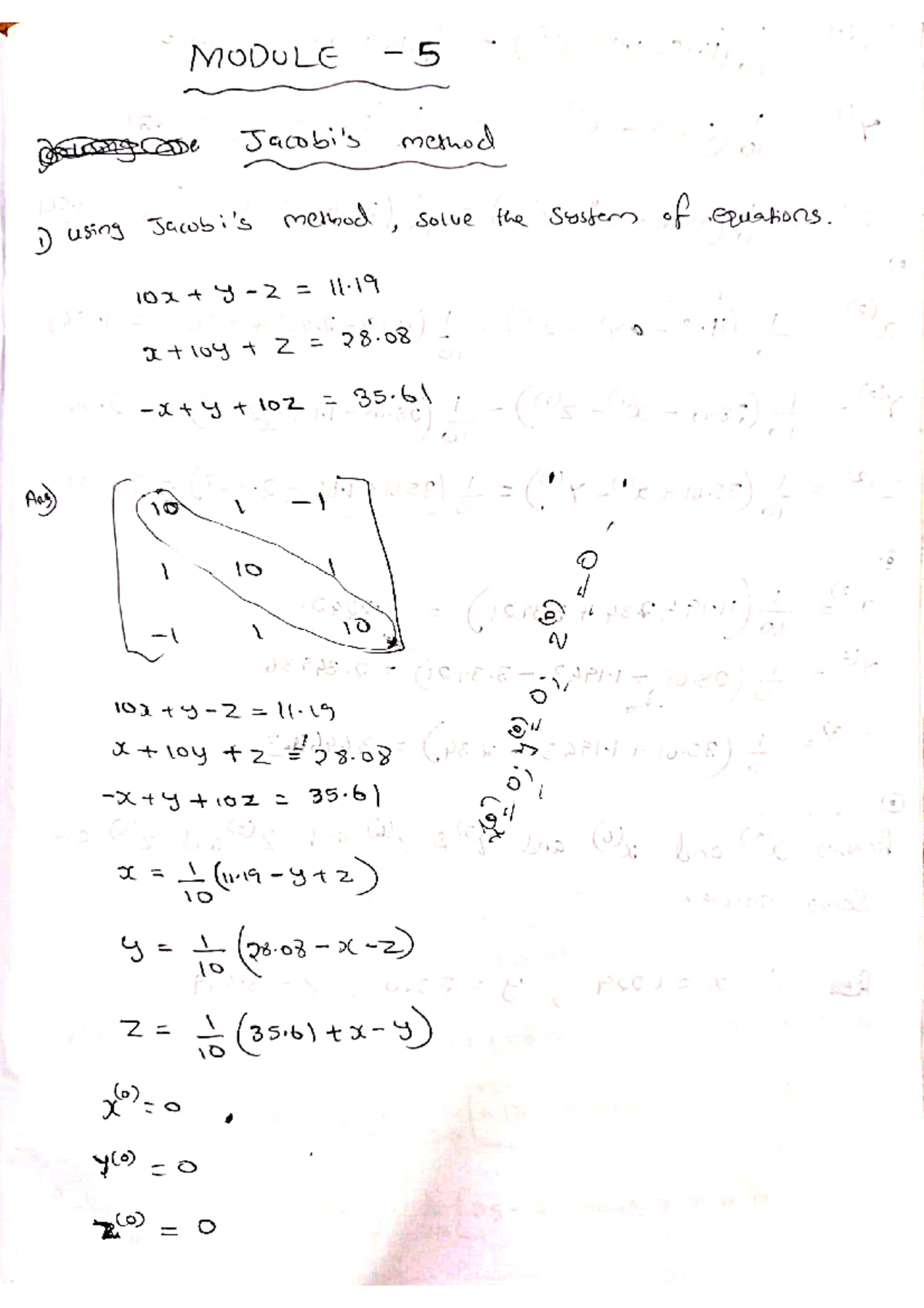 Jacobi mat204 - Mathematics - Studocu