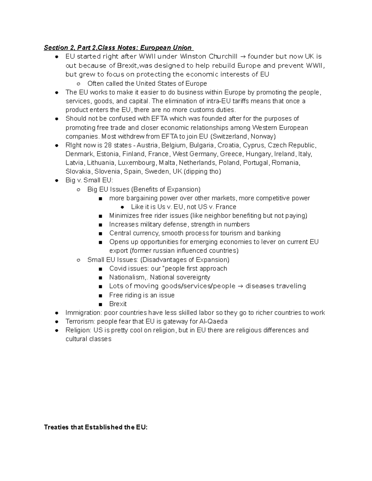 LEGL4900 6900 EU FULL Notes (P2) - Section 2, Part 2,Class Notes ...