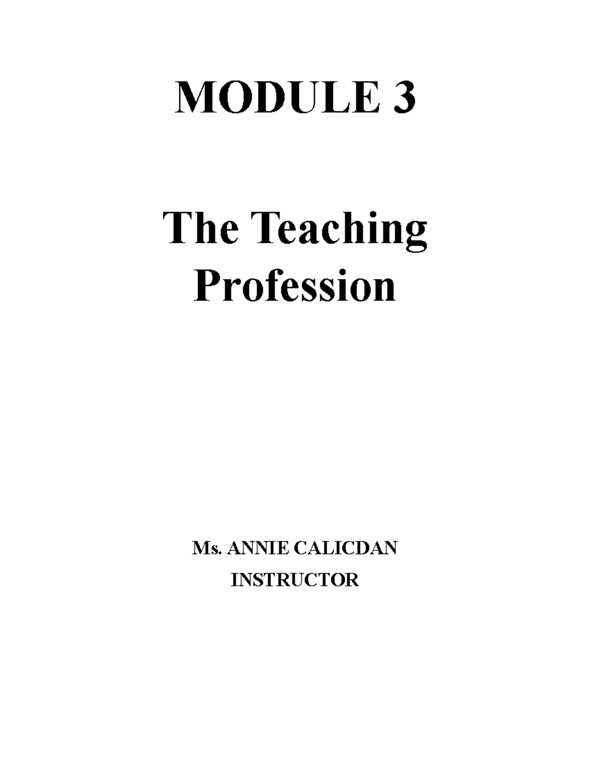 Module 3 - Lecture notes 3 - Facilitating Learner Centered-Teaching ...