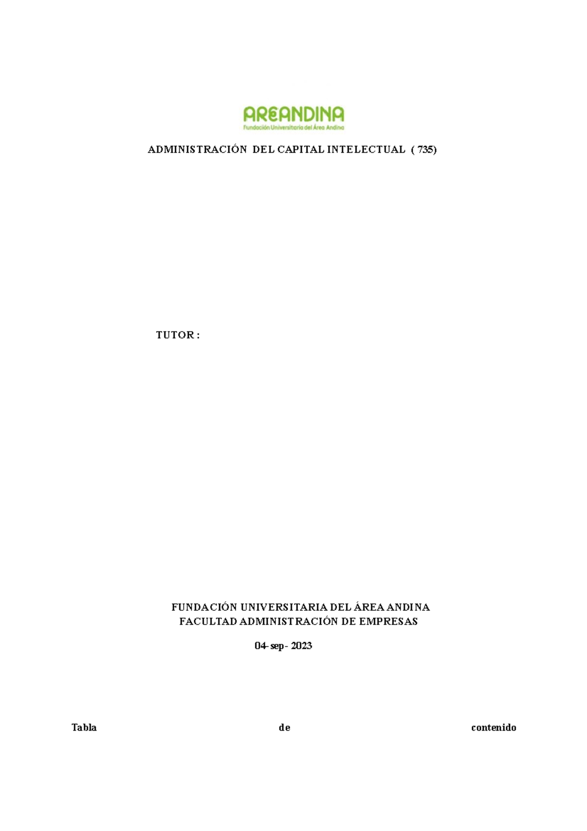 Actividad eje 2 -Capital intelectual - copia - ADMINISTRACIÓN DEL ...