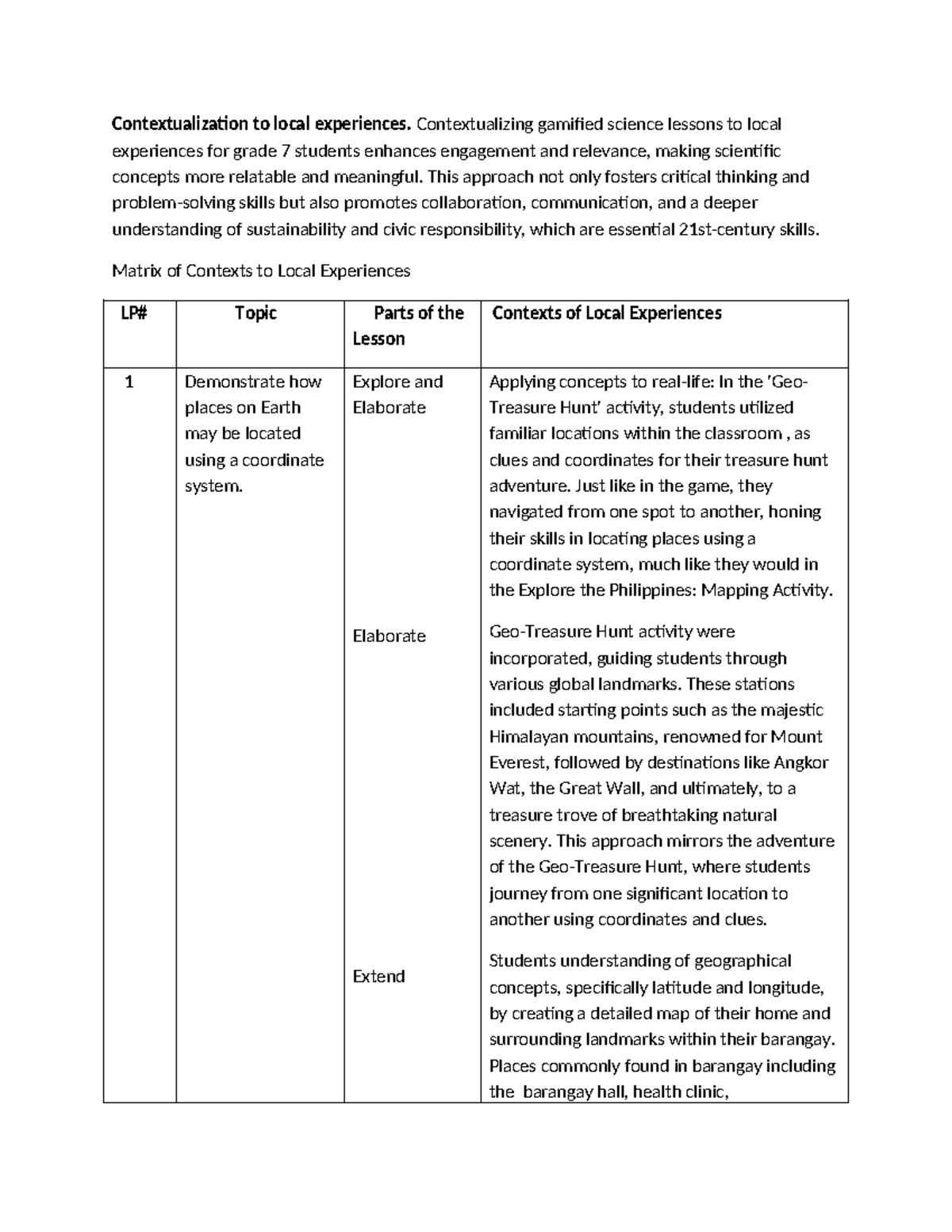 Contextualization to local experiences-WPS Office - Contextualization ...