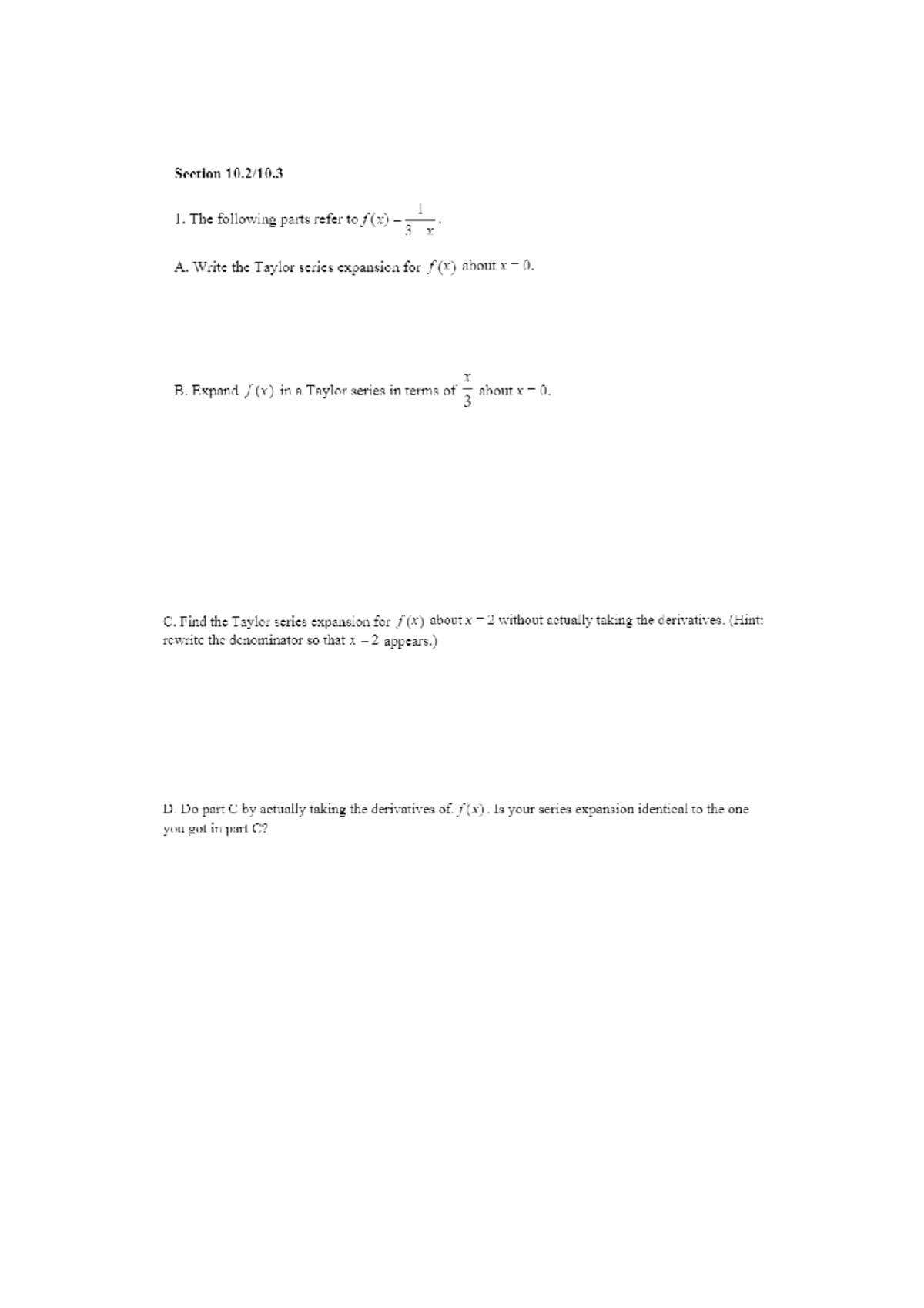 Ch10 more taylor series 2 - MATH 1420 - Studocu
