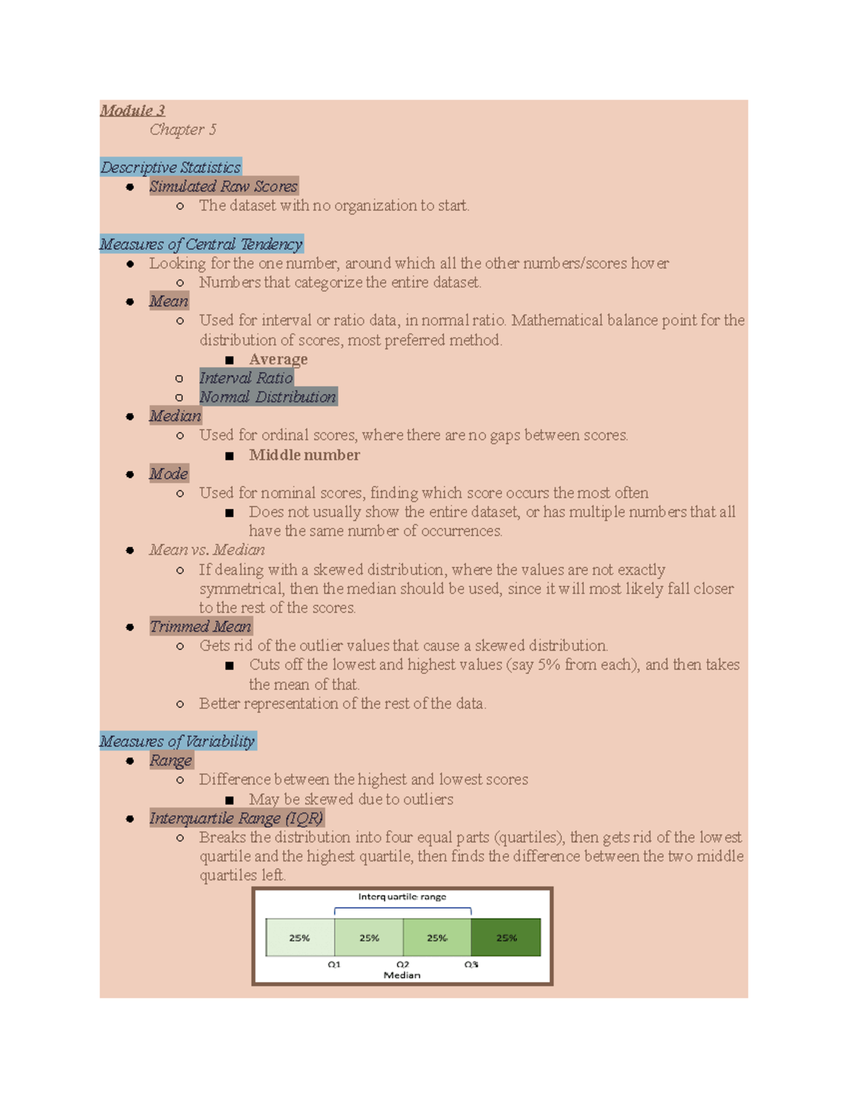 Module 3 - Professor: Matthew Mervin - Module 3 Chapter 5 Descriptive ...