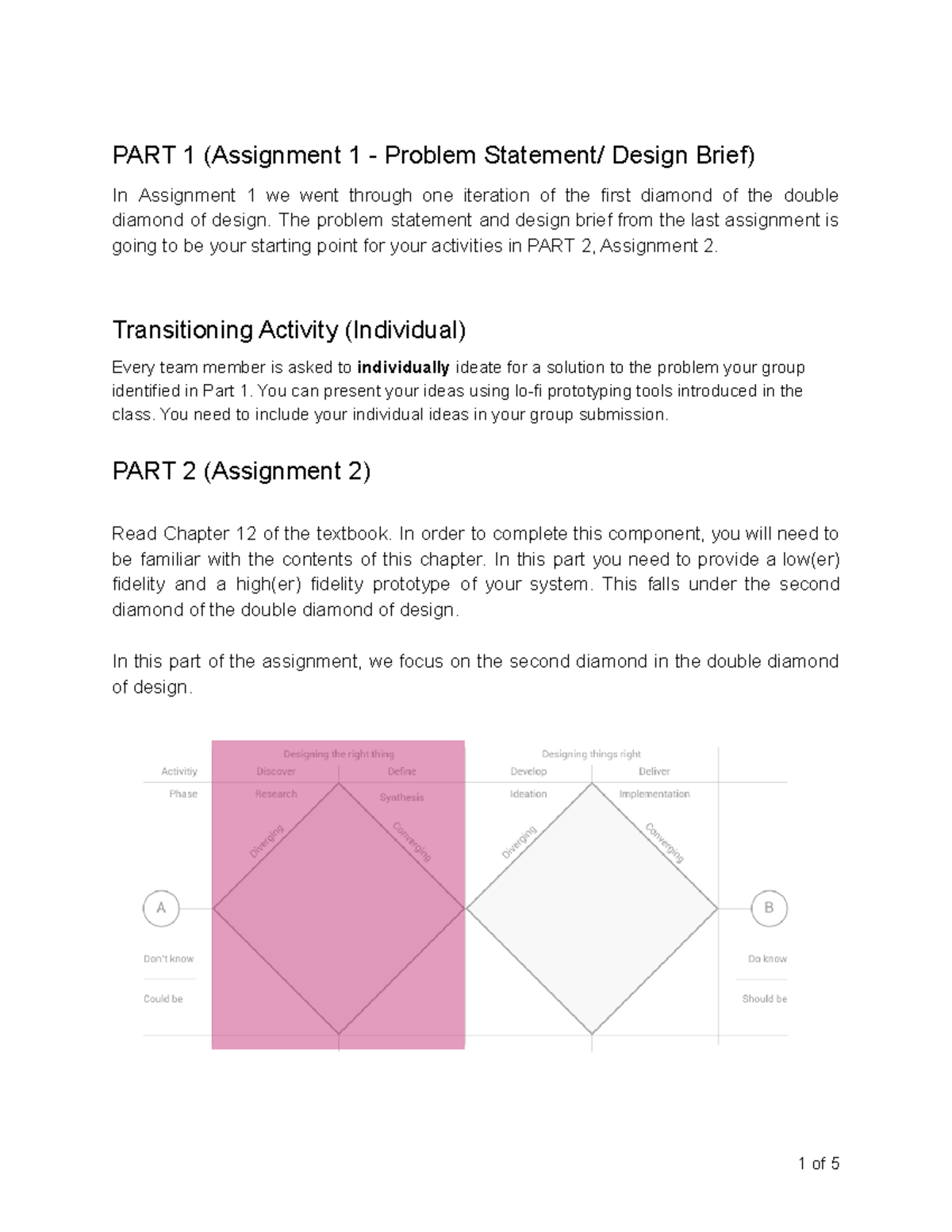 Assignment 2 - ITEC 3230 - PART 1 (Assignment 1 - Problem Statement/ Design Brief) In Assignment ...