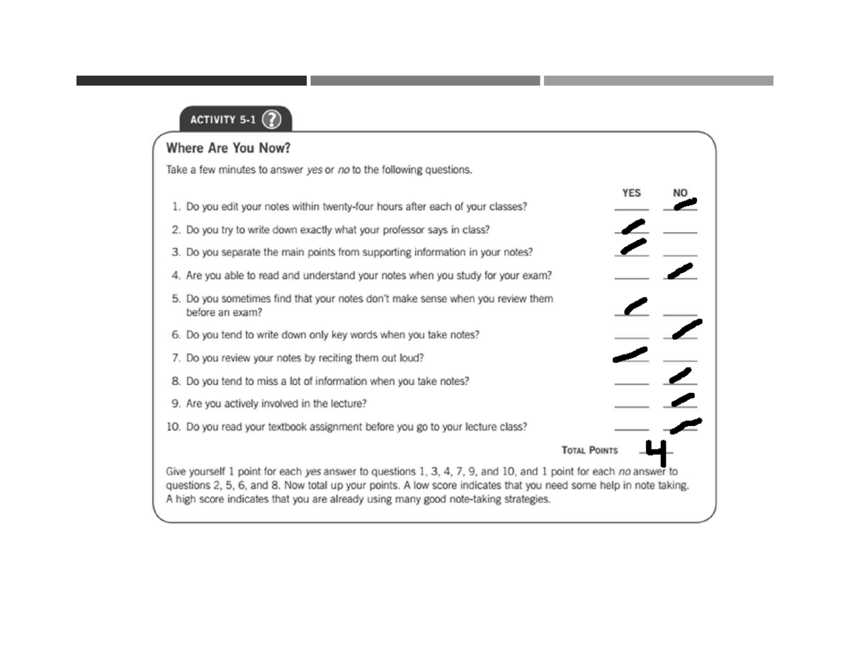 Taking Notes 3 student revision during exam - Study Skills - Studocu
