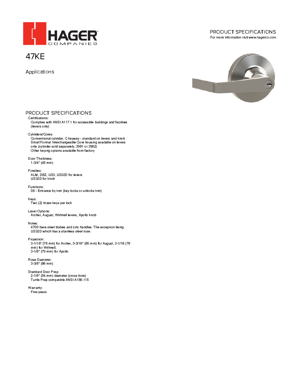 Ficha Técnica Trim - PRODUCT SPECIFICATIONS For more information visit ...
