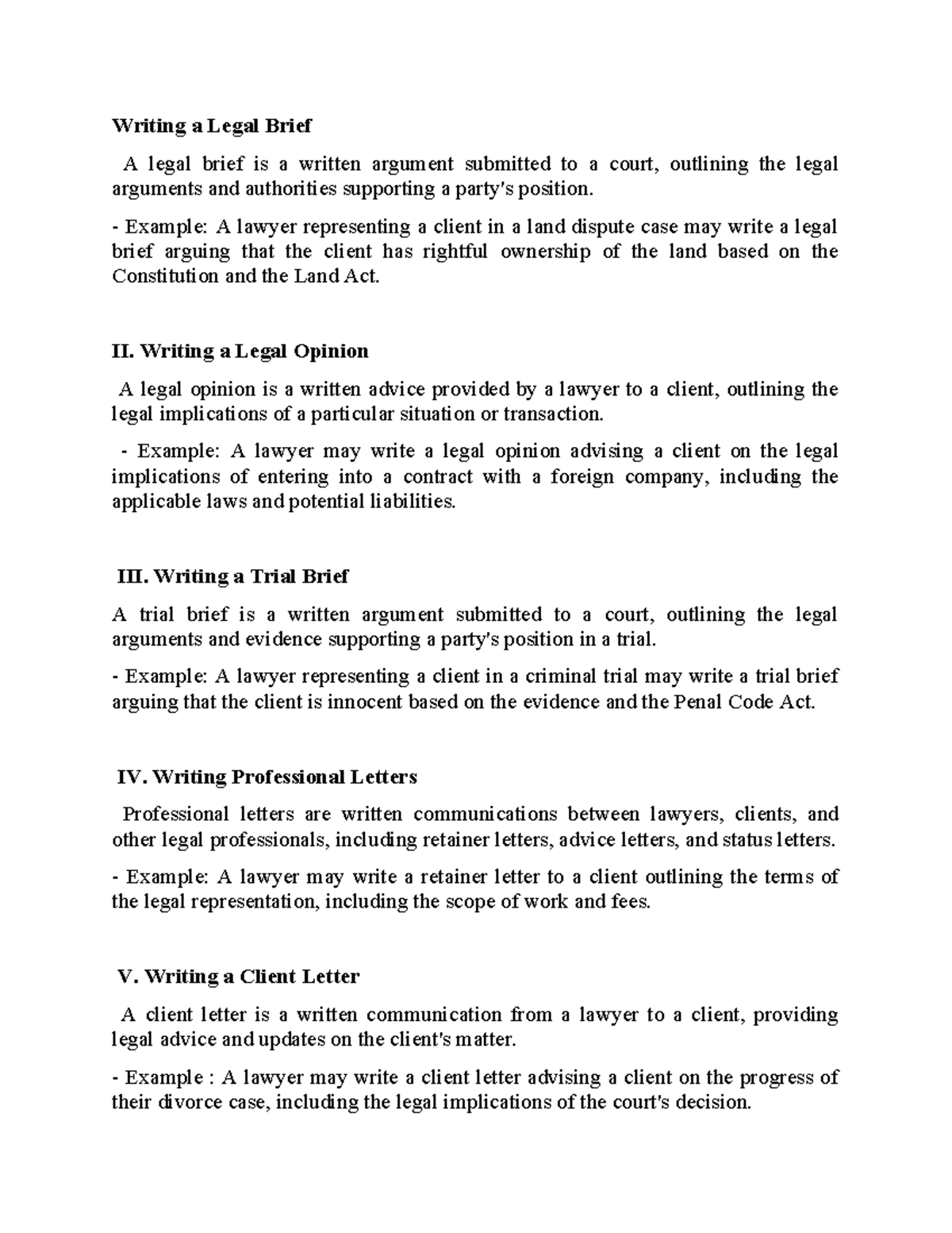 Writing a Legal Brief JOJO - Writing a Legal Brief A legal brief is a ...