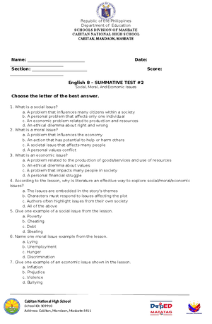 Emcee Script FOR Outreach Program AT Nailaban Elementary School - EMCEE ...