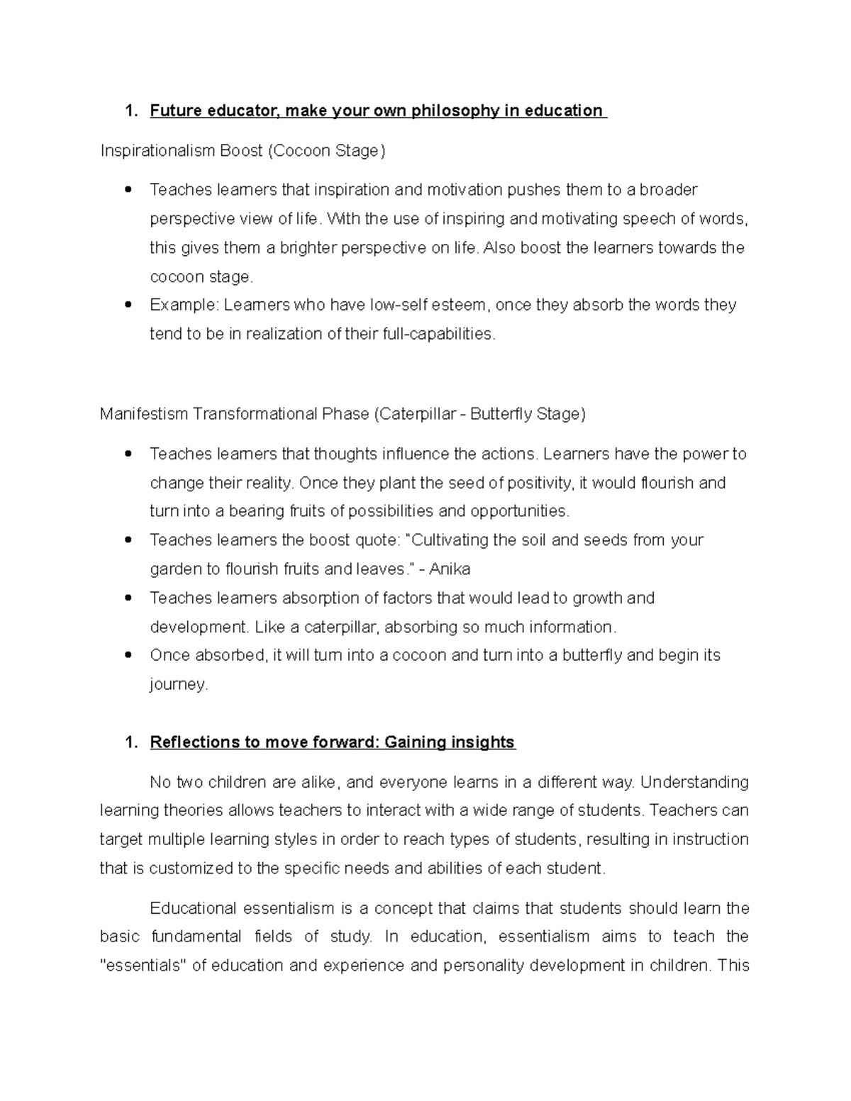 Everyone Learns Differently - 1 educator, make your own philosophy in ...