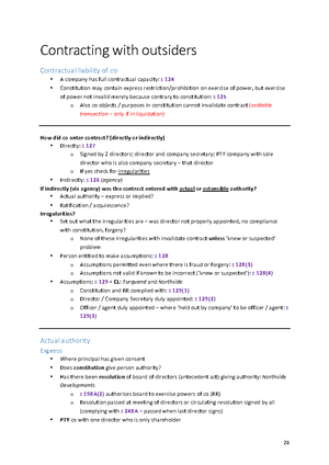 Applied contract law cheat sheet - MODULE 2: MAKING CONTRACTS Contract ...