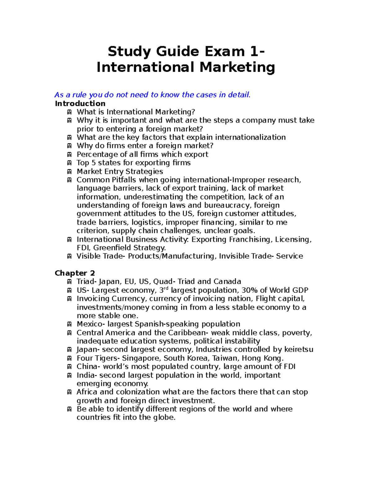 1st Exam Study Guide - Term: Spring 2021 - Study Guide Exam 1 ...