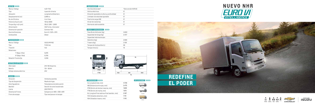 Ficha-Tecnica-NHR-Euro VI - MOTOR Marca / Código Tipo Ubicación ...