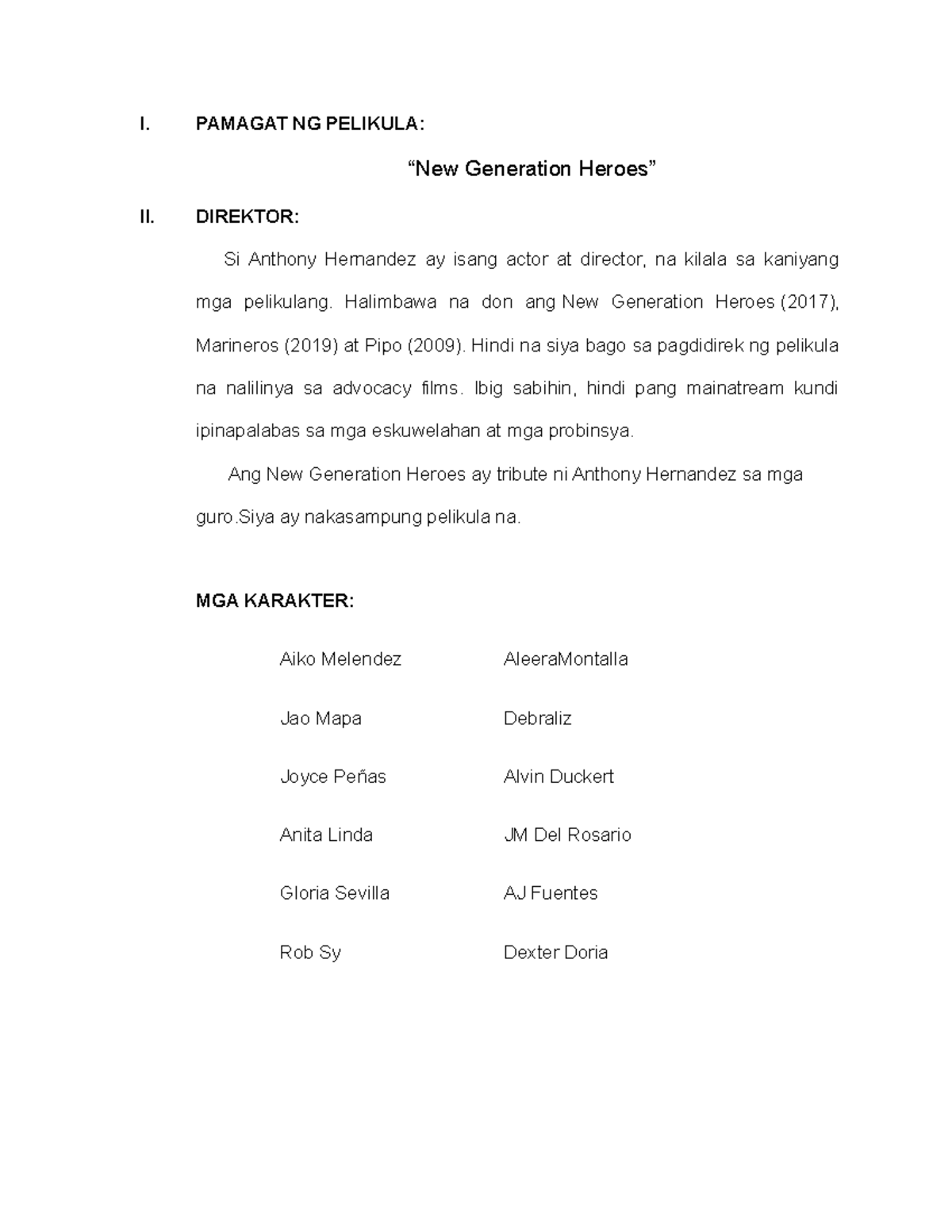 NGH Filipino Final - A movie summary of New Generation Heroes - I ...