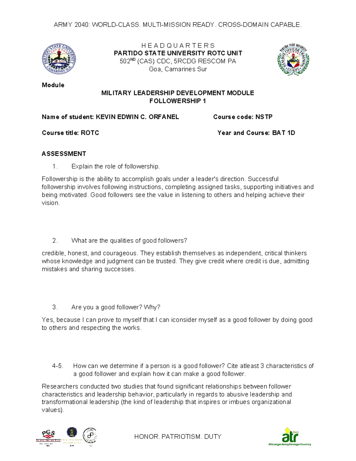 Attachment 05671 - ARMY 2040: WORLD-CLASS. MULTI-MISSION READY. CROSS ...