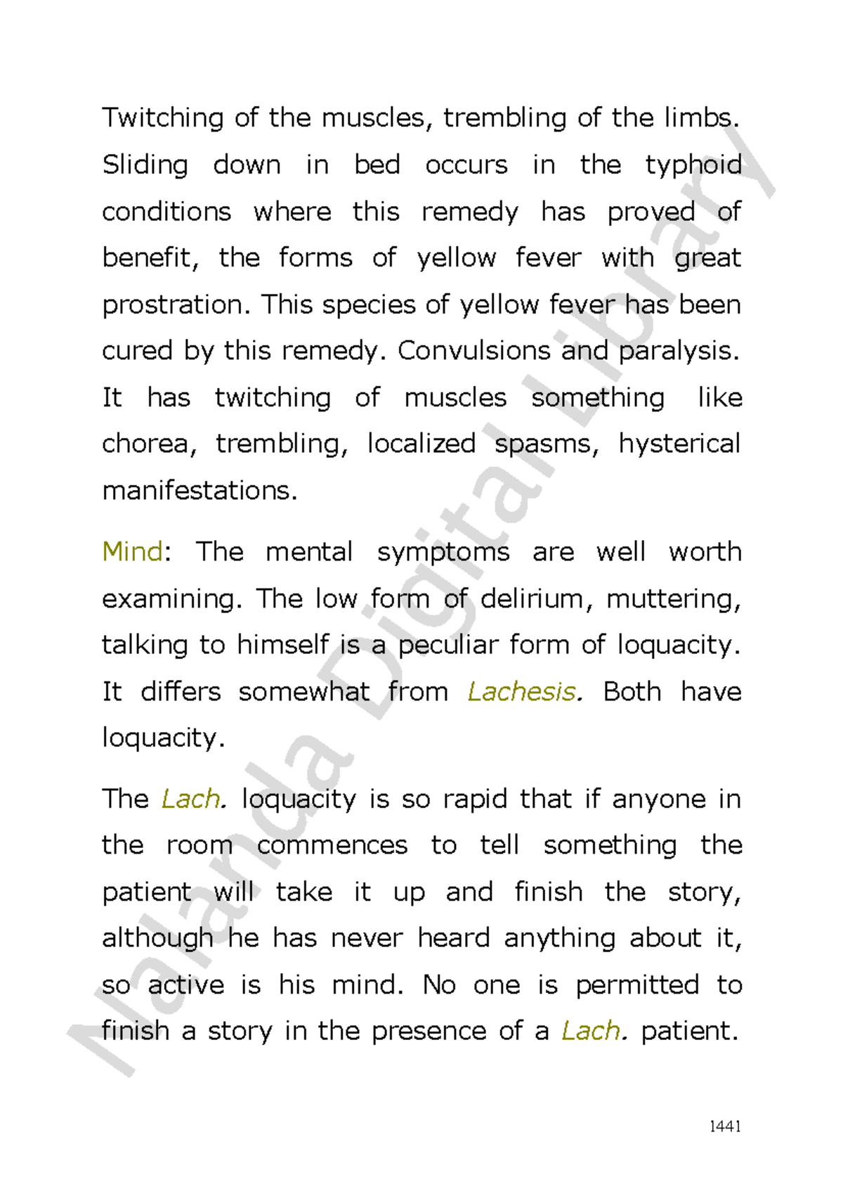 Homeopathic (96) - Twitching of the muscles, trembling of the limbs ...