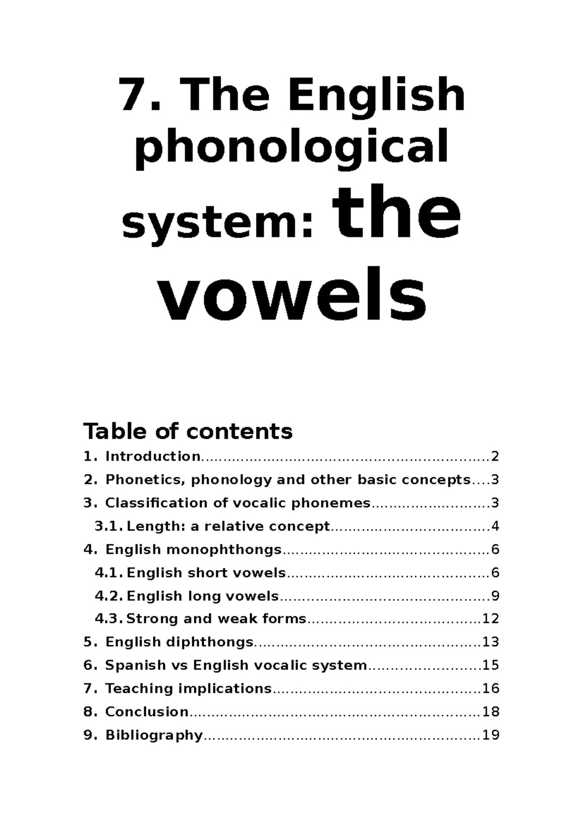 7. the english phonological system 1. vowels - 7. The English ...