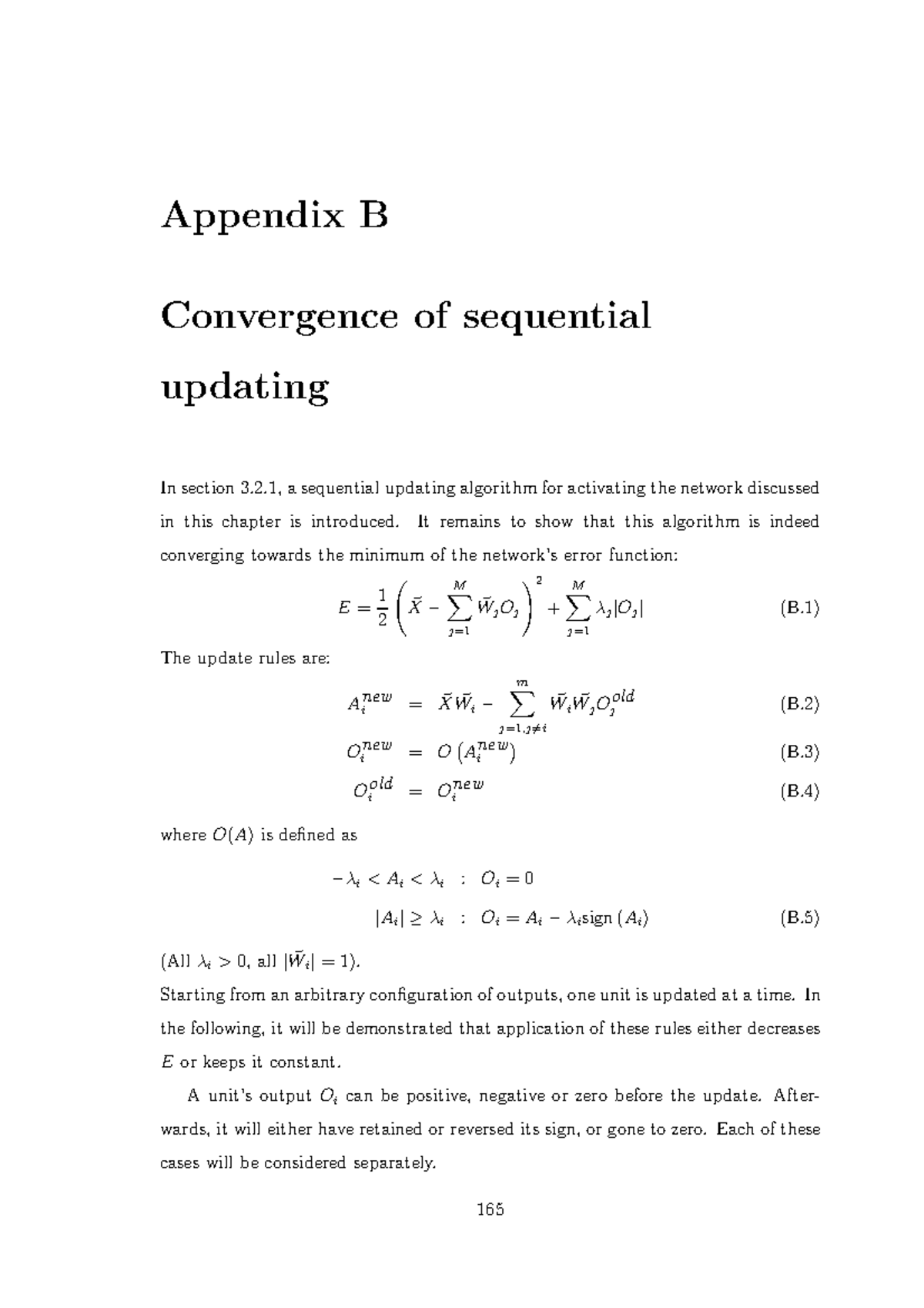 Bayesian Behaviour 21 Appendix B Convergence Of Sequential Updating In Section 32 A