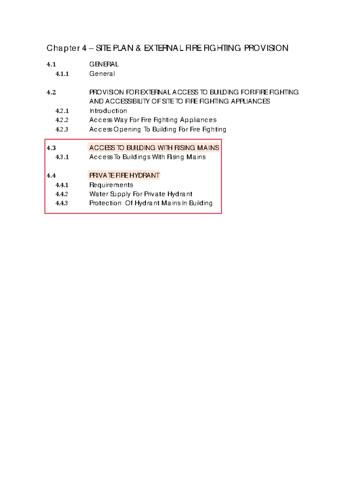 Fire Code 2013 HB Chpt 4 Site Plan & External Fire Fighting Provision ...