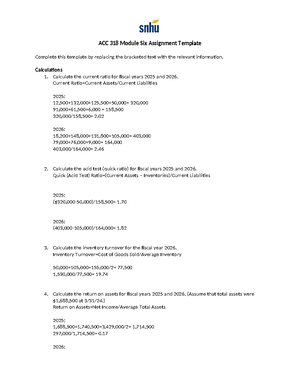 ACC 318 Module Three Assignment - ACC 318 Module Three Assignment ...