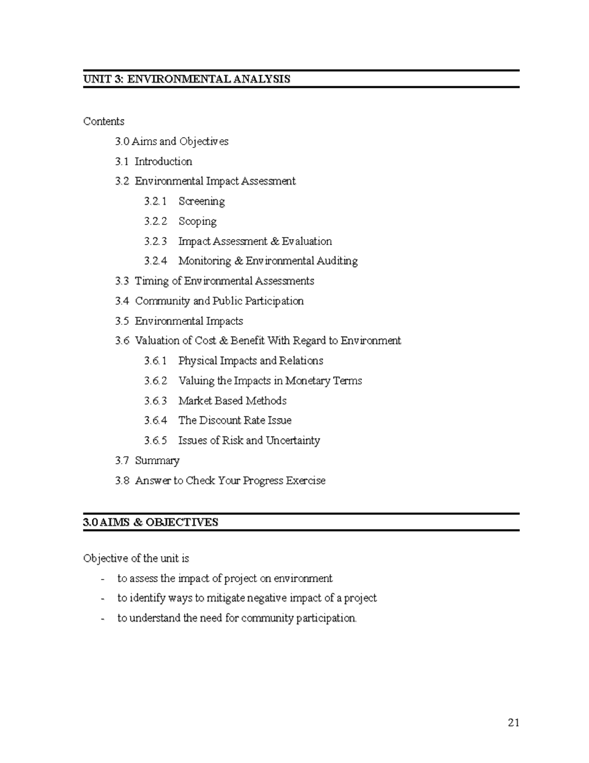Unit 3 - assignments - UNIT 3: ENVIRONMENTAL ANALYSISUNIT 3 ...