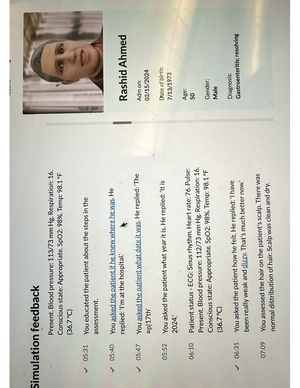 V Sim K.Johnson NUR3069 L - vSim Health Assessment Case 8: Kim Johnson ...