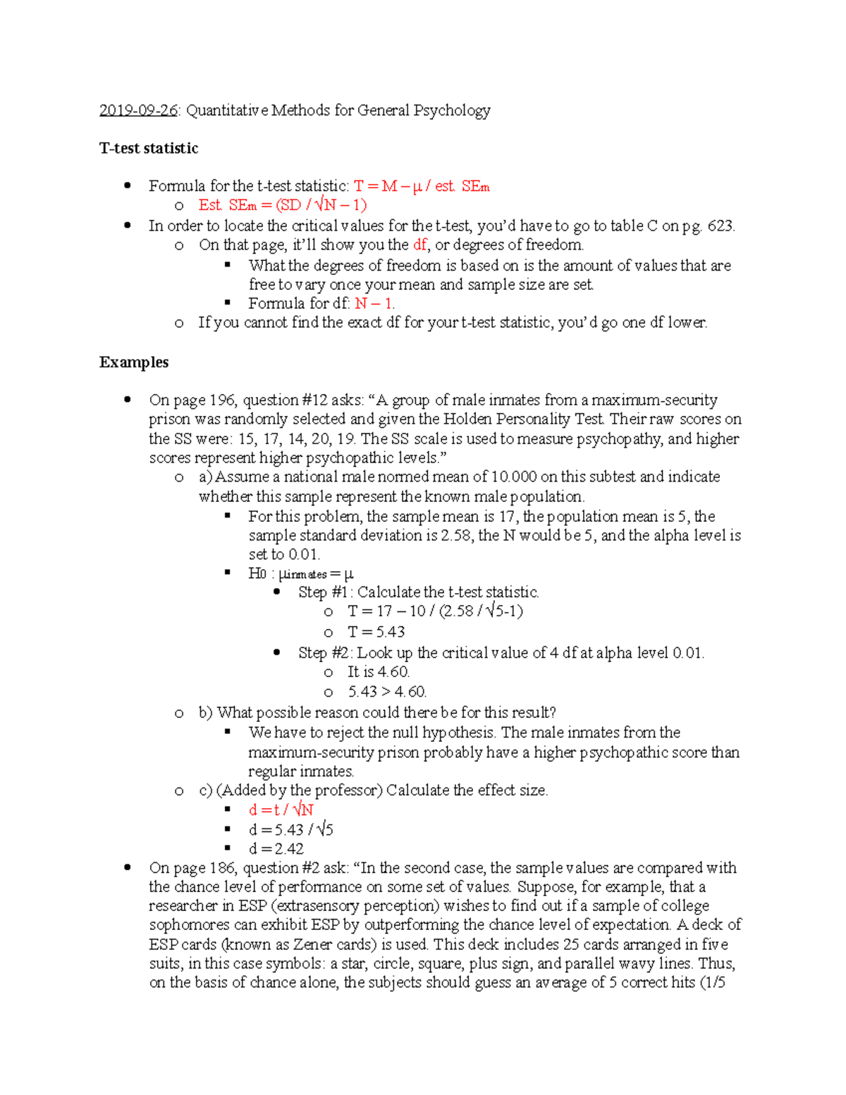 2019-09-26 Quantitative Methods for General Psychology - 2019-09-26 ...