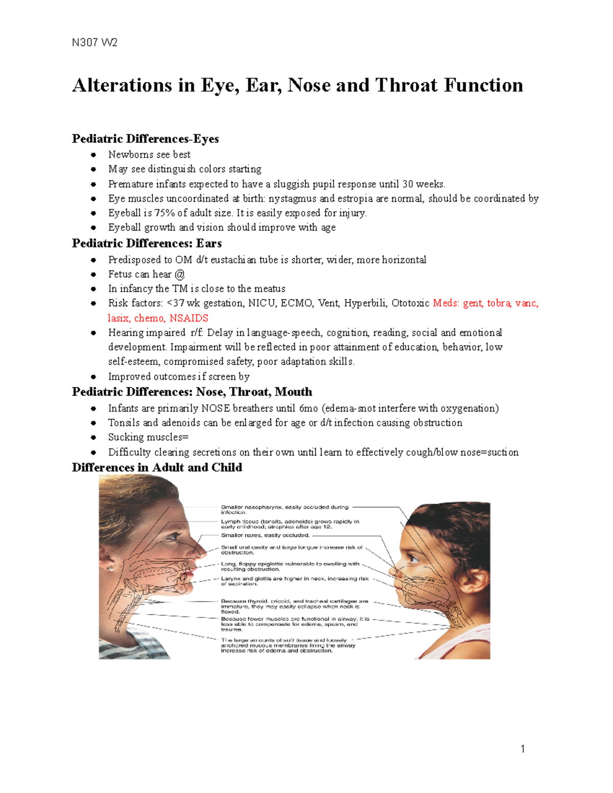307 - note week 2 - Alterations in Eye, Ear, Nose and Throat Function ...