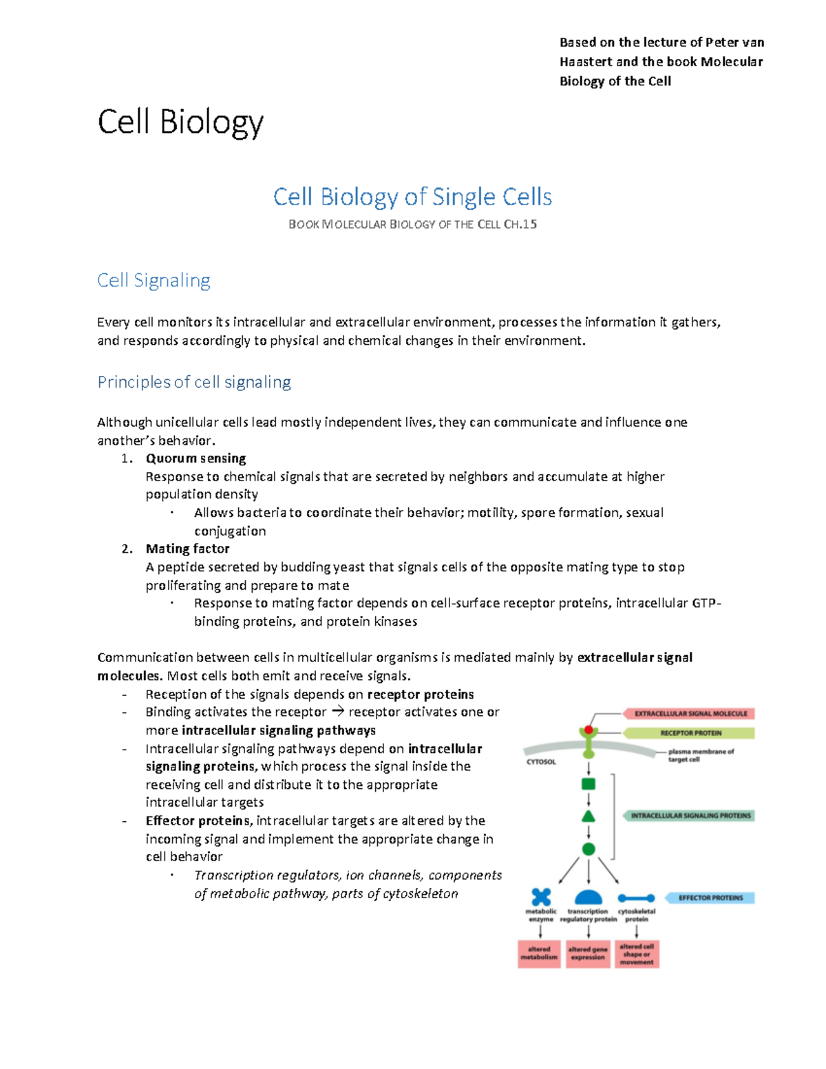 Cell Biology of Single Cells - Warning: TT: undefined function: 32 Warning: TT: undefined ...