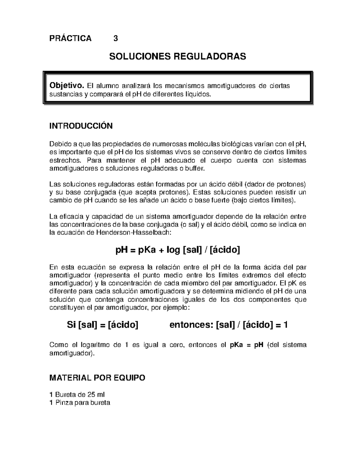 Práctica 3 - ovario fetal - PRÁCTICA 3 SOLUCIONES REGULADORAS INTRODUCCIÓN Debido a que las ...