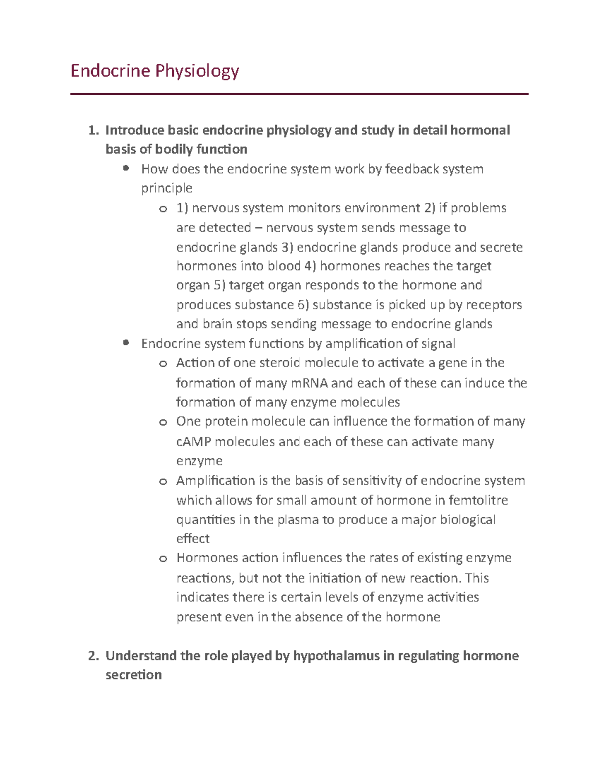 Endocrine Physiology - Endocrine Physiology Introduce basic endocrine ...