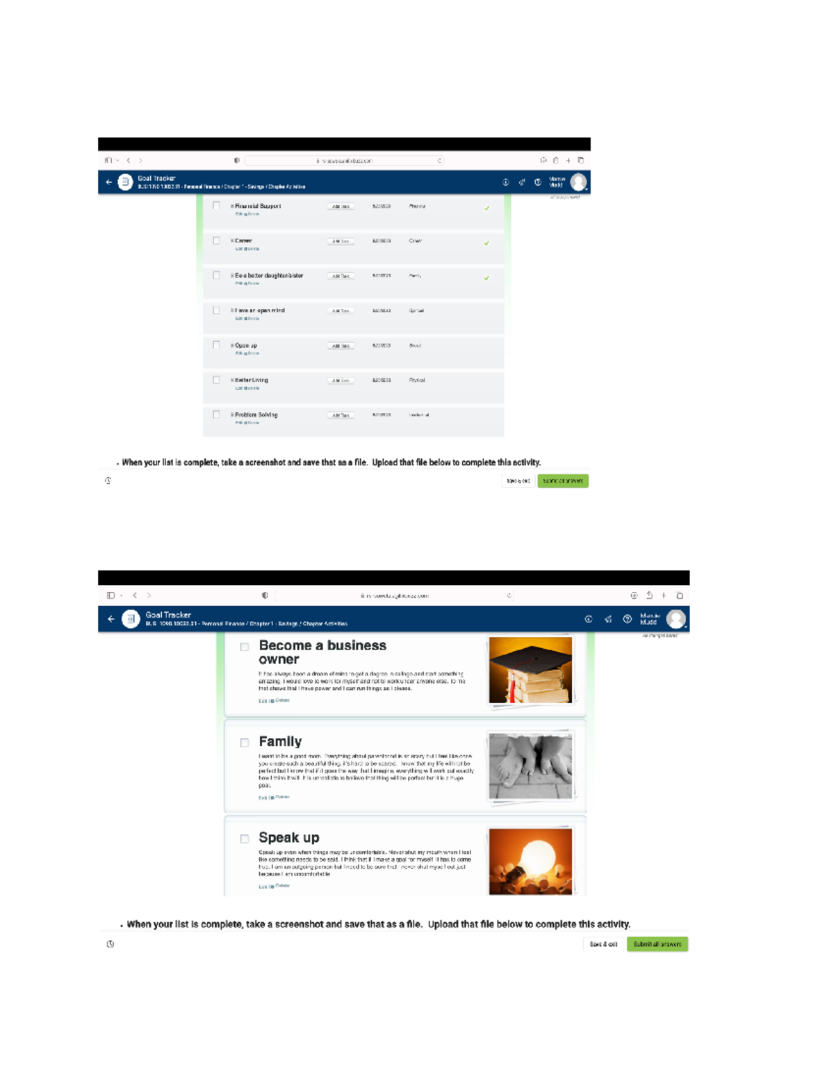 Goal Tracker - ENGL 1010 - Studocu