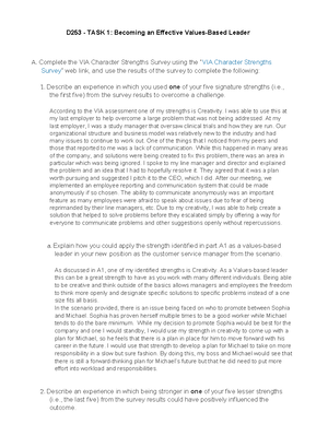 C234 Task 2 Pass - REM1: Task 2: Workforce Planning, Recruitment ...