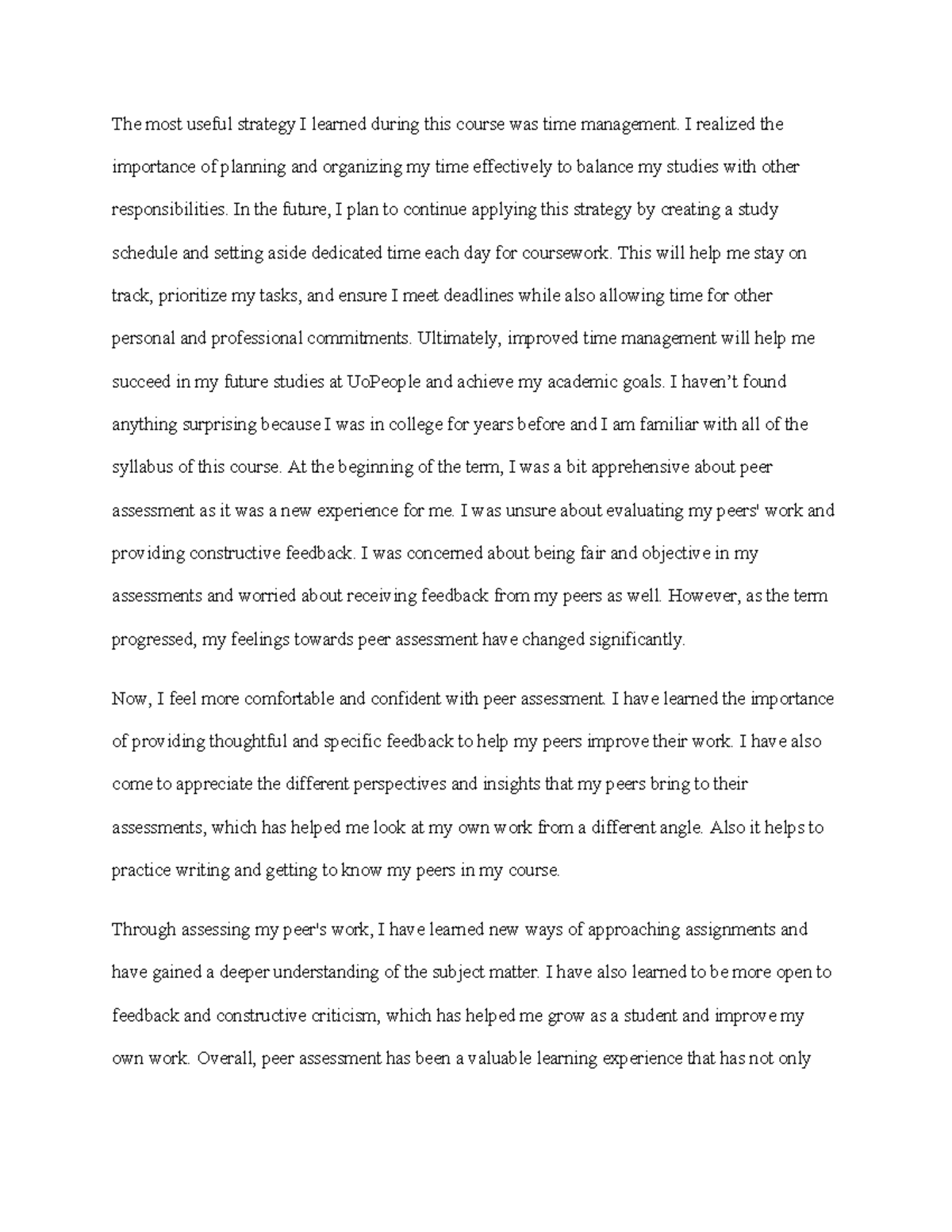 Final Learning Journal June 3 - The most useful strategy I learned ...