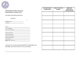 Original MY Narrative Report - MY FIELD STUDY EXPERIENCES A Compilation ...