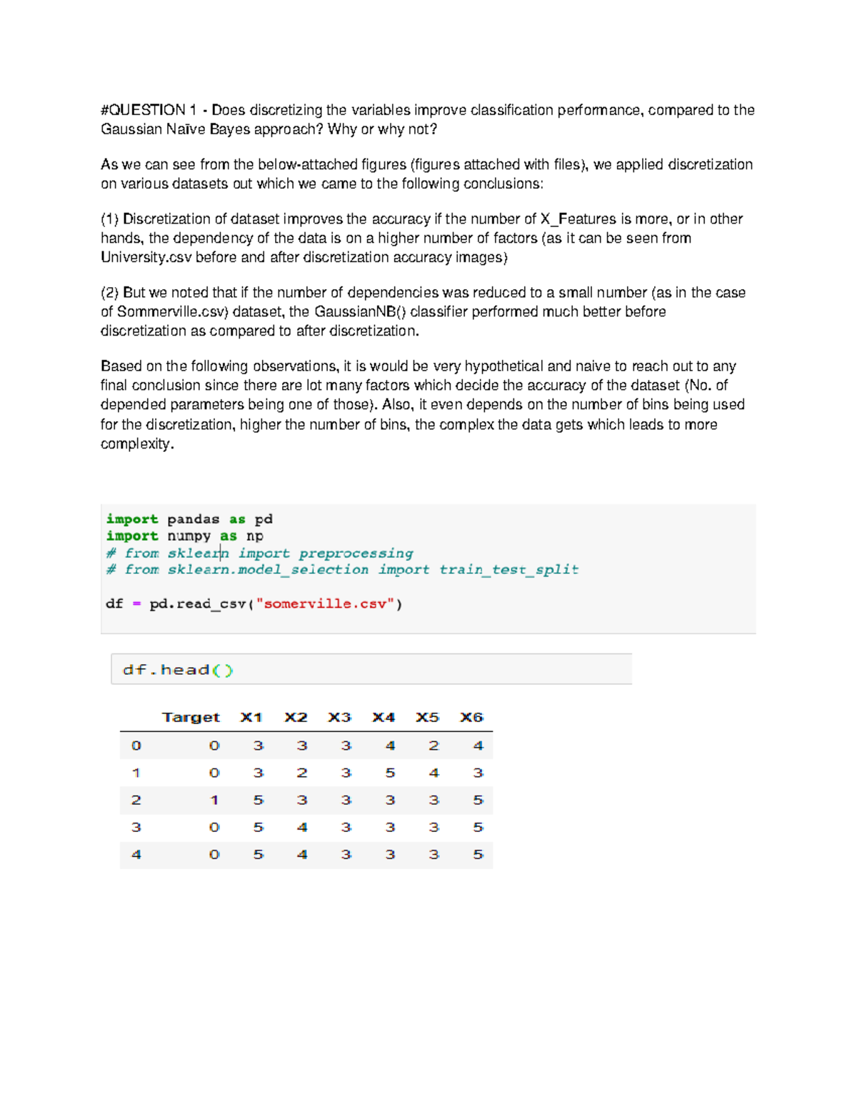 Assignment 1 Based On Developing A Naïve Bayes Classifier After Working With Multiple Unclean