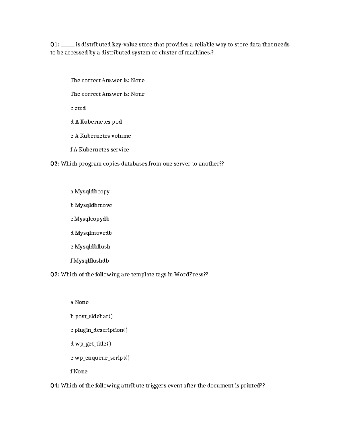 3 Homework Help for GNSD - Q1: ______ is distributed key-value store ...