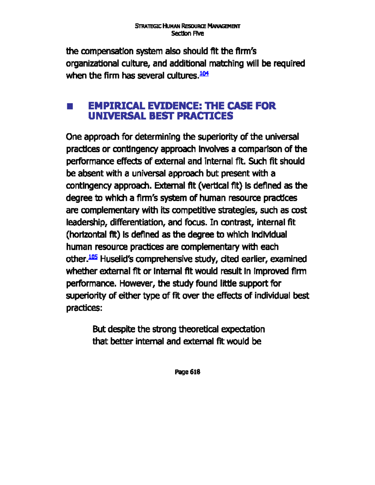 Empirical Evidence THE CASE FOR Universal BEST Practices - Human ...