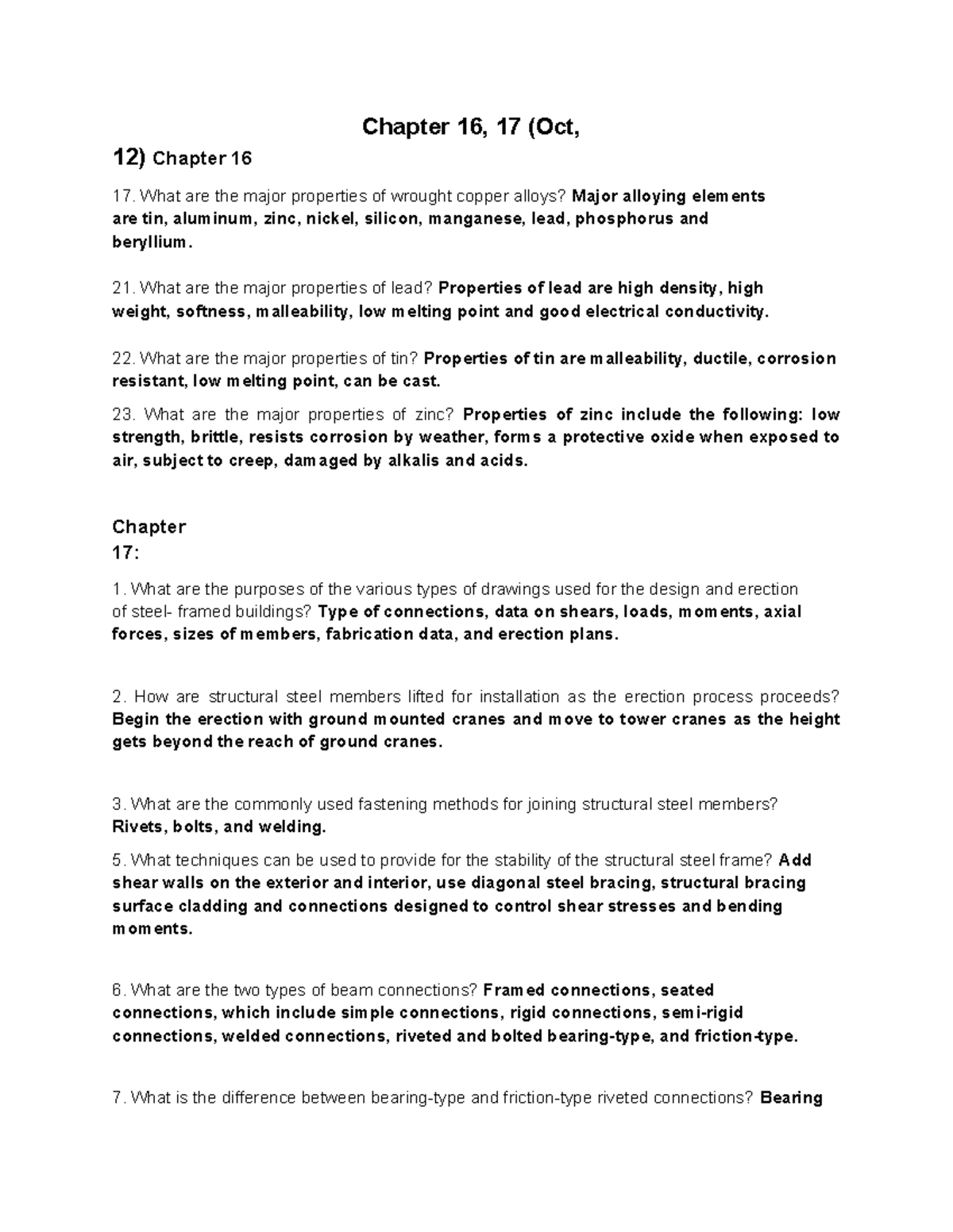 1 - class - Chapter 16, 17 (Oct, 12) Chapter 16 What are the major ...