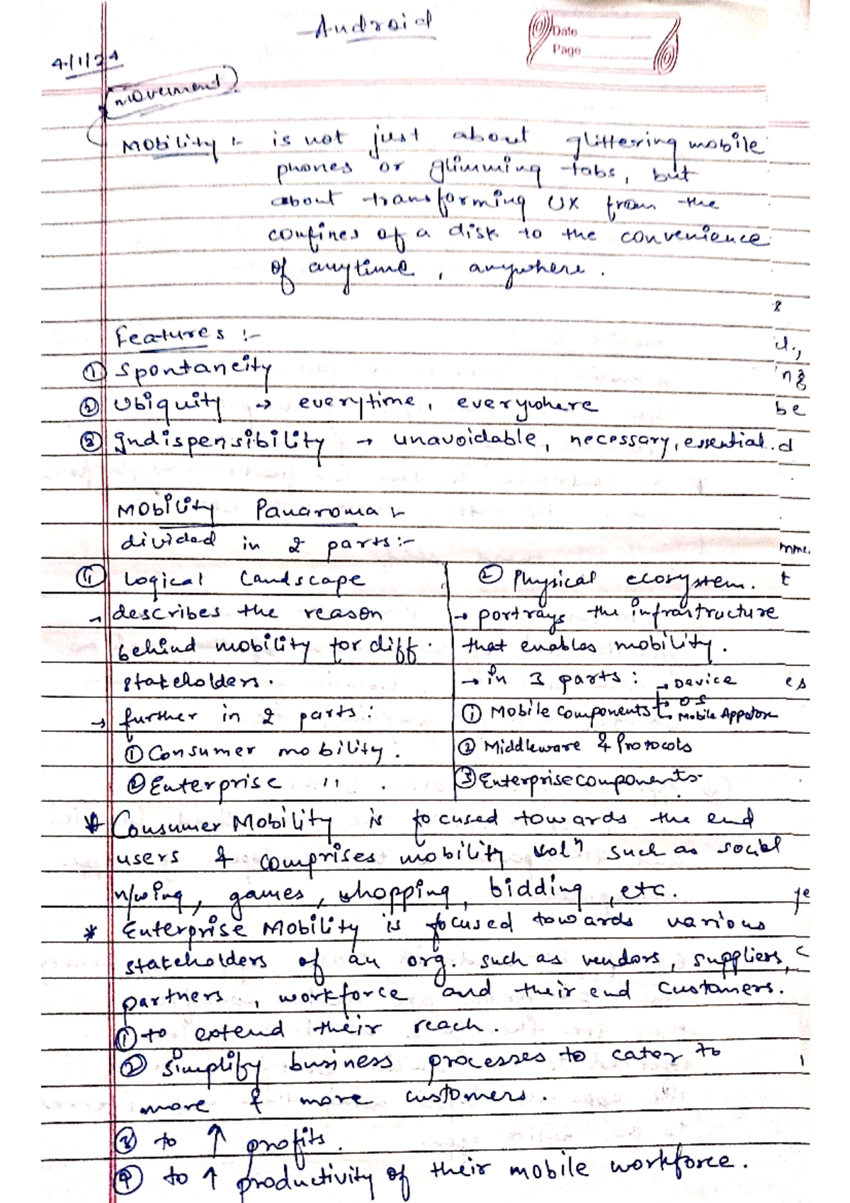 Android - BTech - Studocu