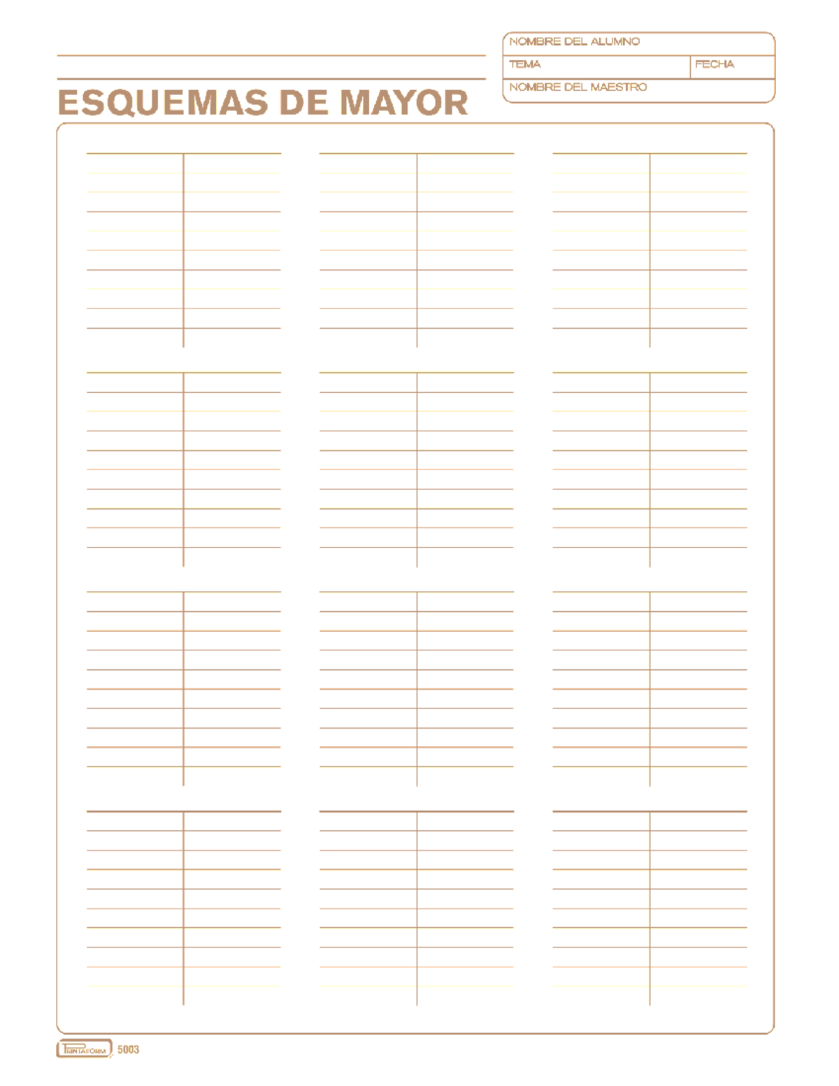 Esquema de mayor - Contabilidad Básica - Studocu